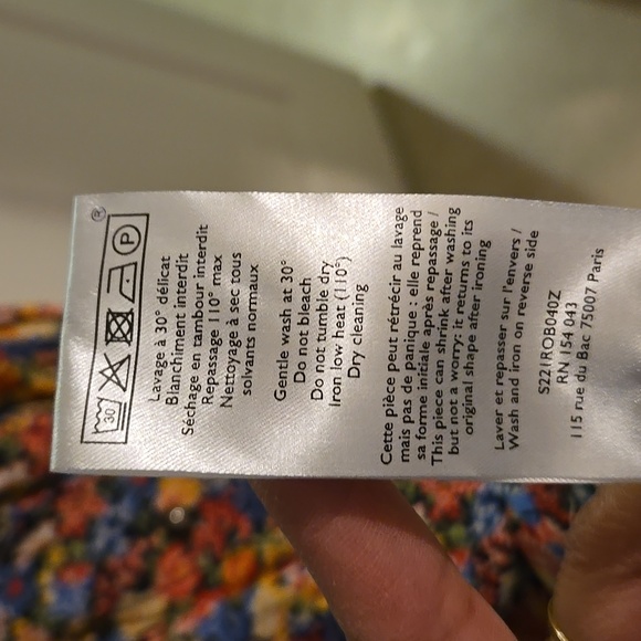 Sezane | Dresses | Sezane Victoria Midi Length Square Neckline Floral ...